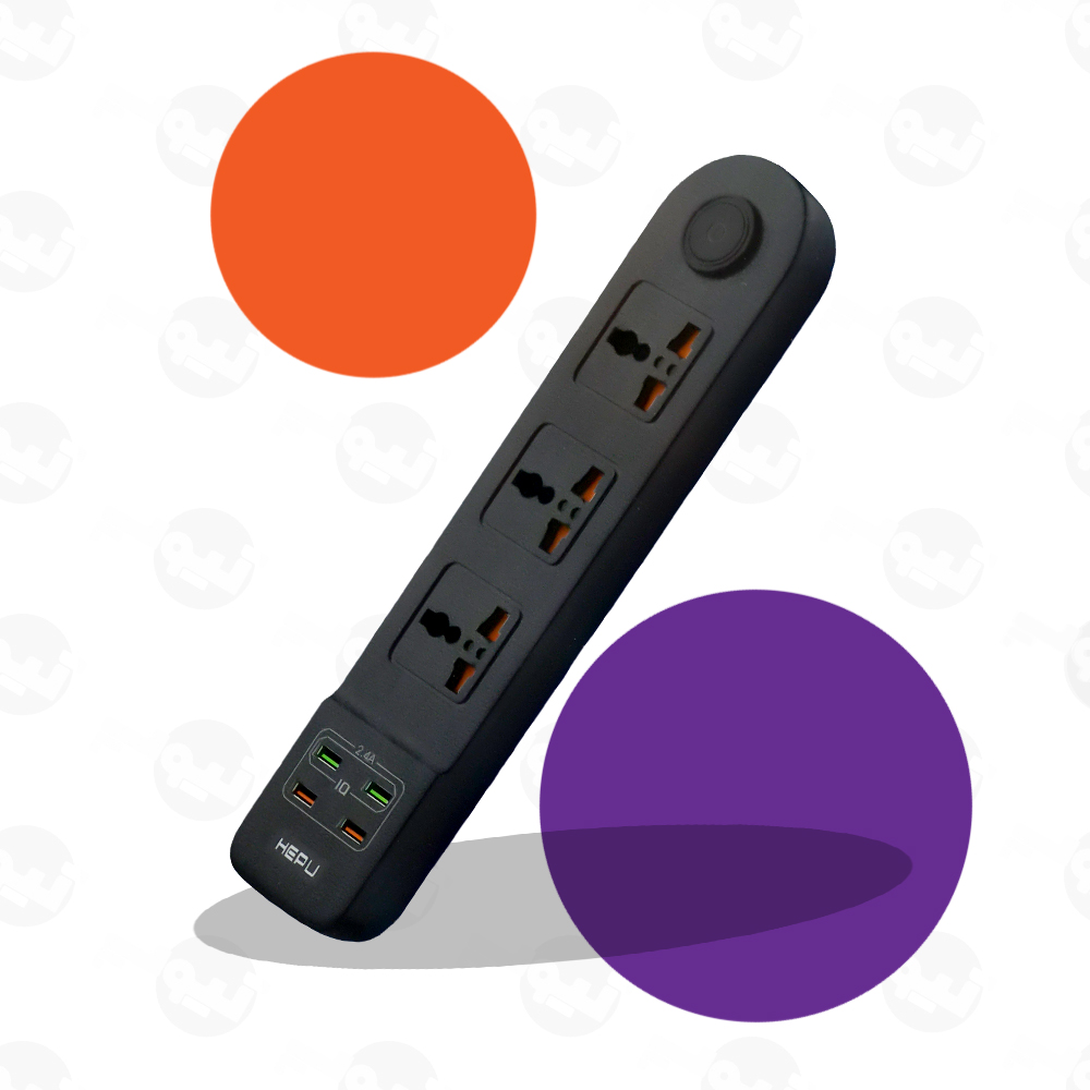 چندراهه برق هپو / Hepu Power Socket HP903 - فروشگاه آنلاین کیوپ