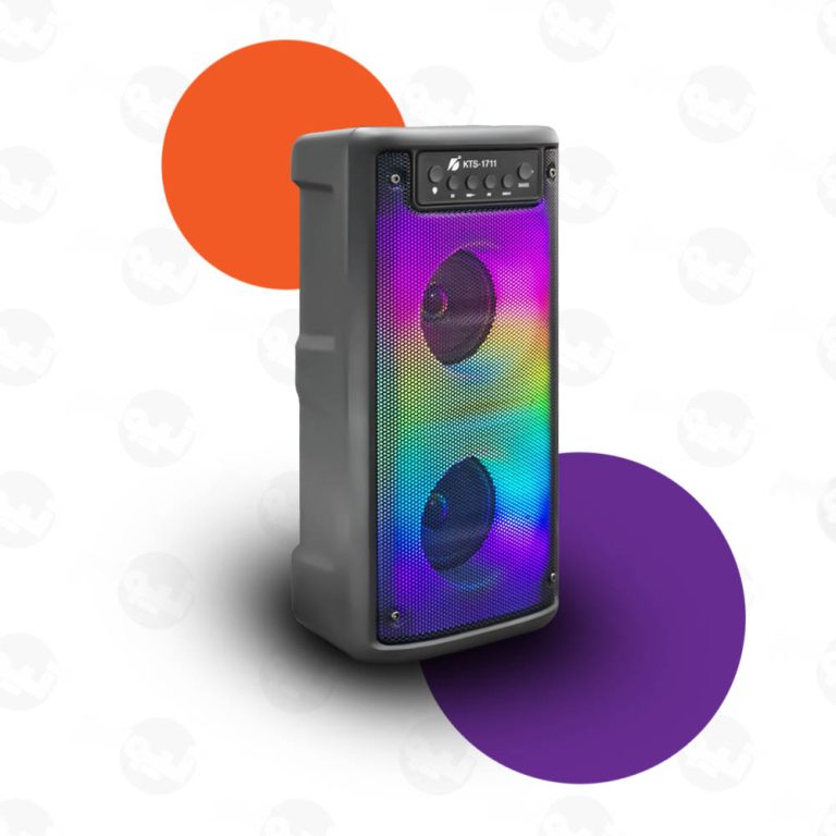 اسپیکر بلوتوثی قابل حامل KTS 1711 - دوبل 3 اینچ - فروشگاه آنلاین کیوپ